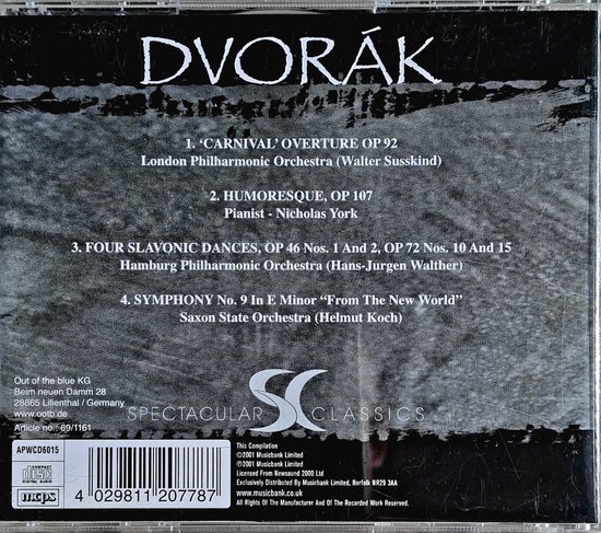 CD - Dvorak - Spectacular Classics, London Philharmonic ea | Muziek ...