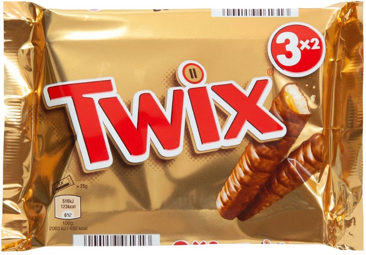 Twix Chocolade Repen-Verpakt Per 3-Voordeelsverpakking | bol