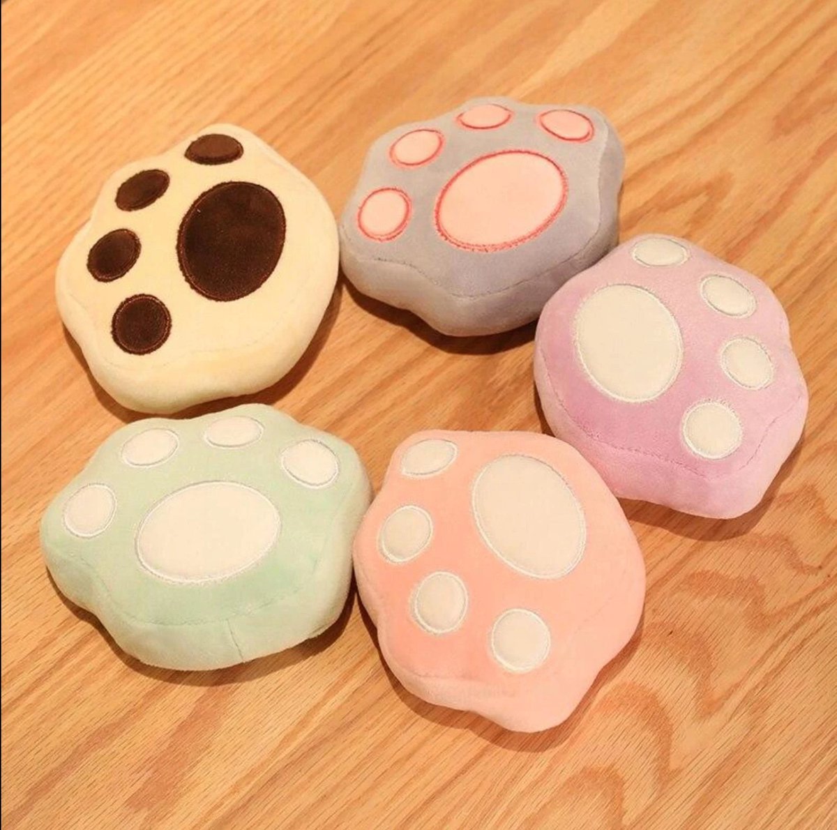 Squishy knuffel Dieren/Poezen/Katten Poot Groen - met mini knuffels ...