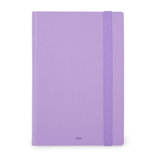 LEGAMI BUREAU AGENDA 2024 - WEEK & DAG indeling - 17x24cm - Lavender ...