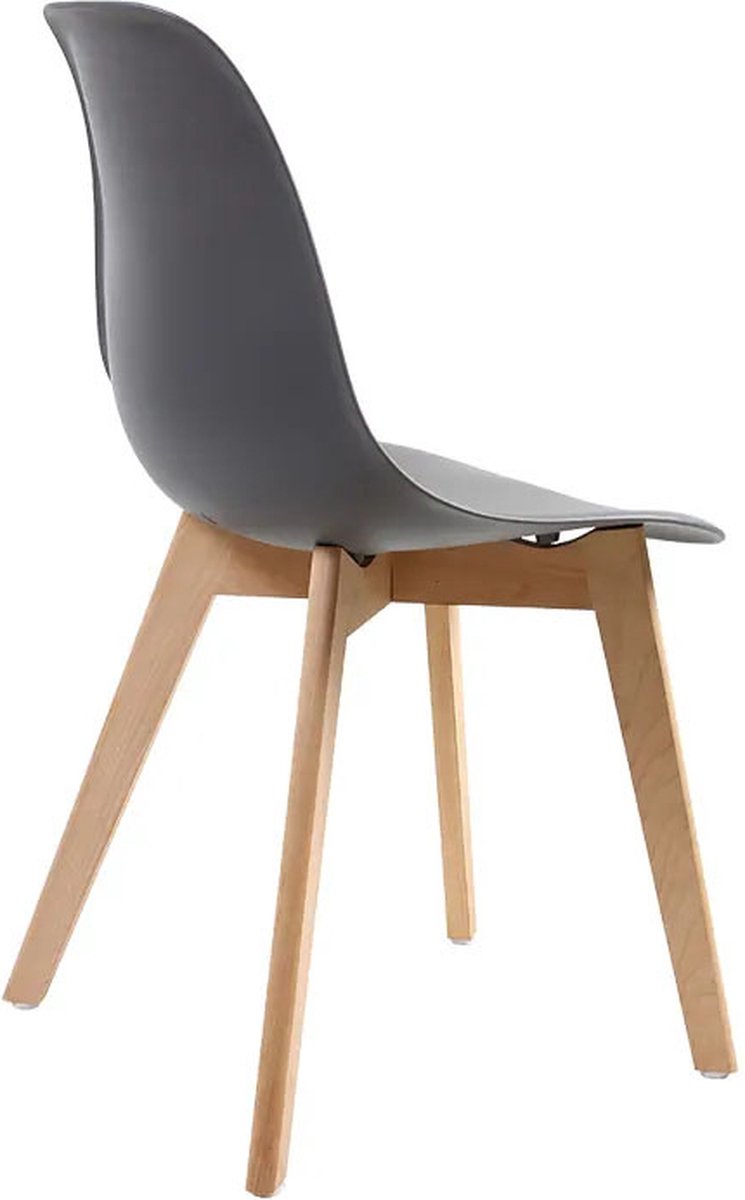 KITO - Eetkamerstoelen - set van 4 eettafel stoelen - grijs | bol.com