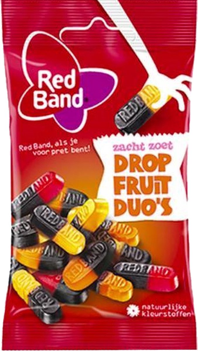 6 Zakjes Red Band Drop/Fruit Duos á 100 gram - Voordeelverpakking ...