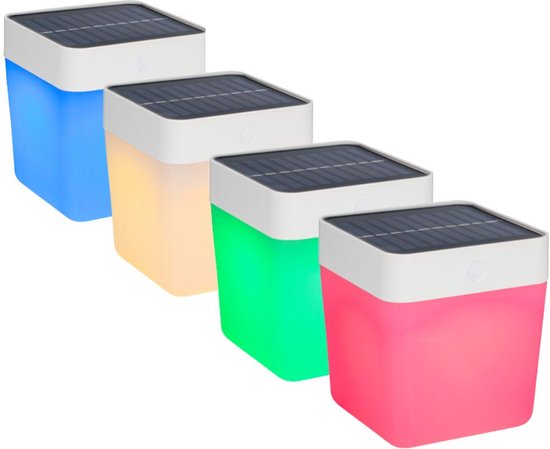 Grundig Solar Lamp - Tuinverlichting op Zonne Energie - Wit/Oranje ...