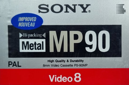 Sony Metal MP90 Video 8 Cassette P5-90MP - VTR Cassette | bol