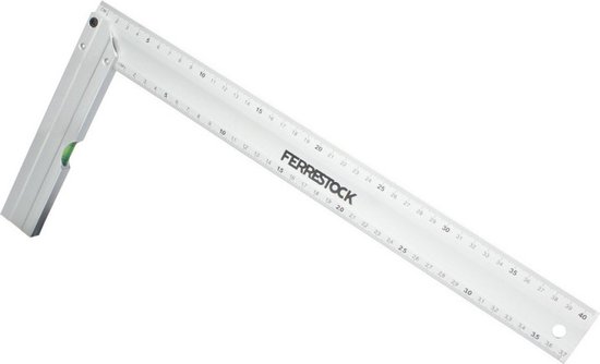 Winkelhaak met waterpas Ferrestock 400 mm | bol