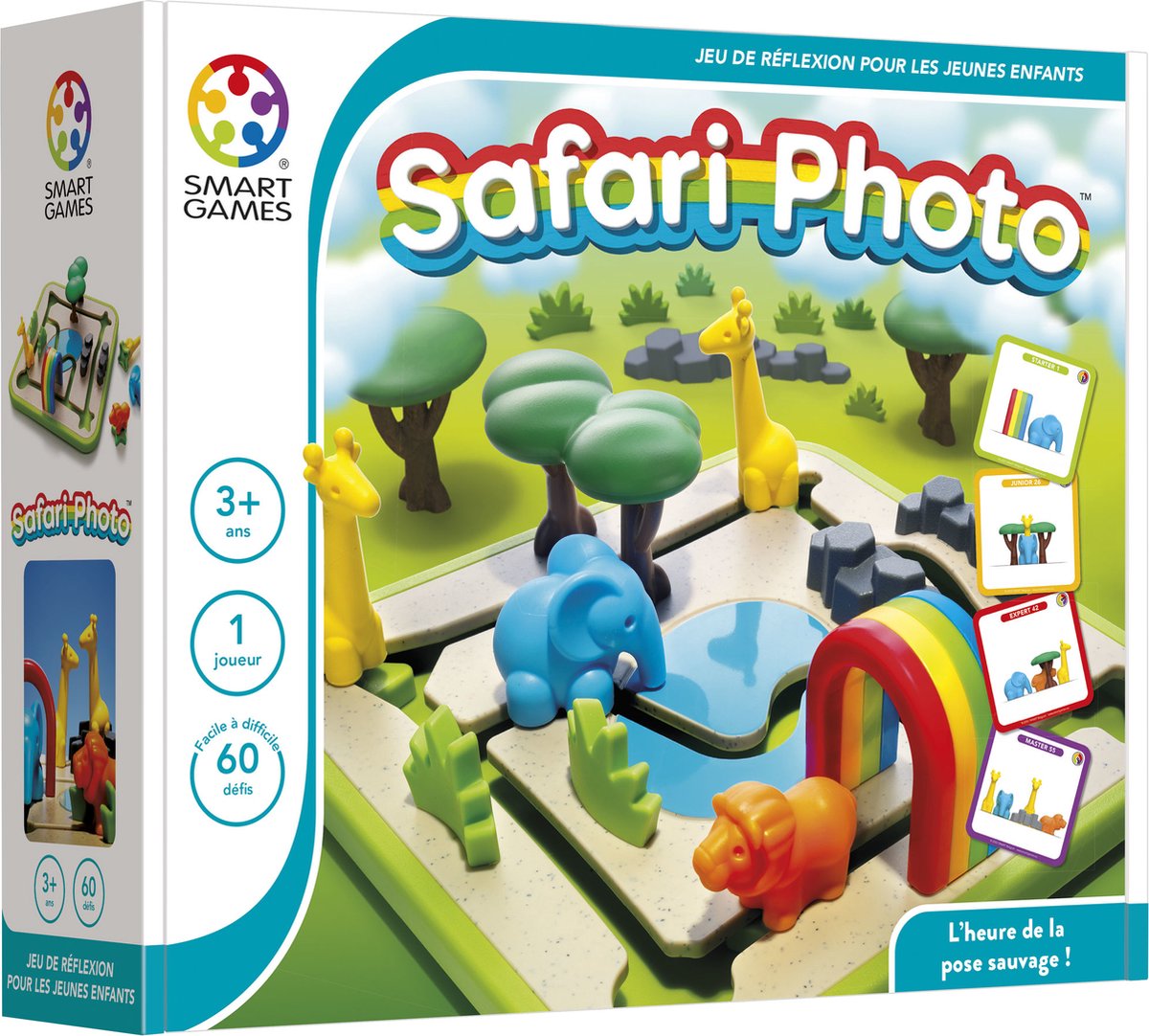 SmartGames - Safari Park Jr. - 60 opdrachten - educatief spel voor ...