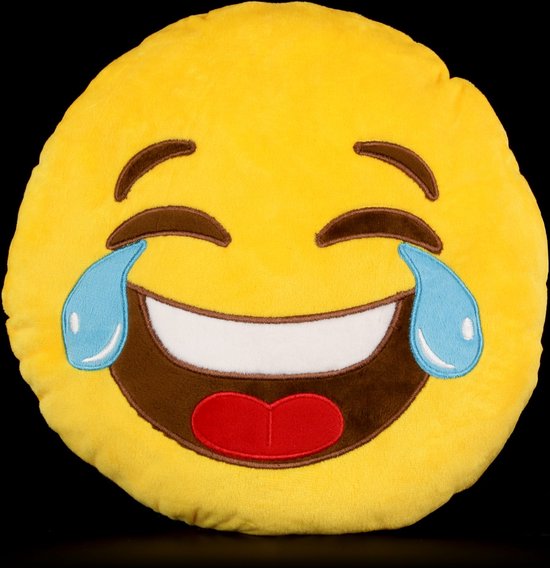 Emoji kussen - Smiley kussen - Emojikussen - Lachen - Huilen ...