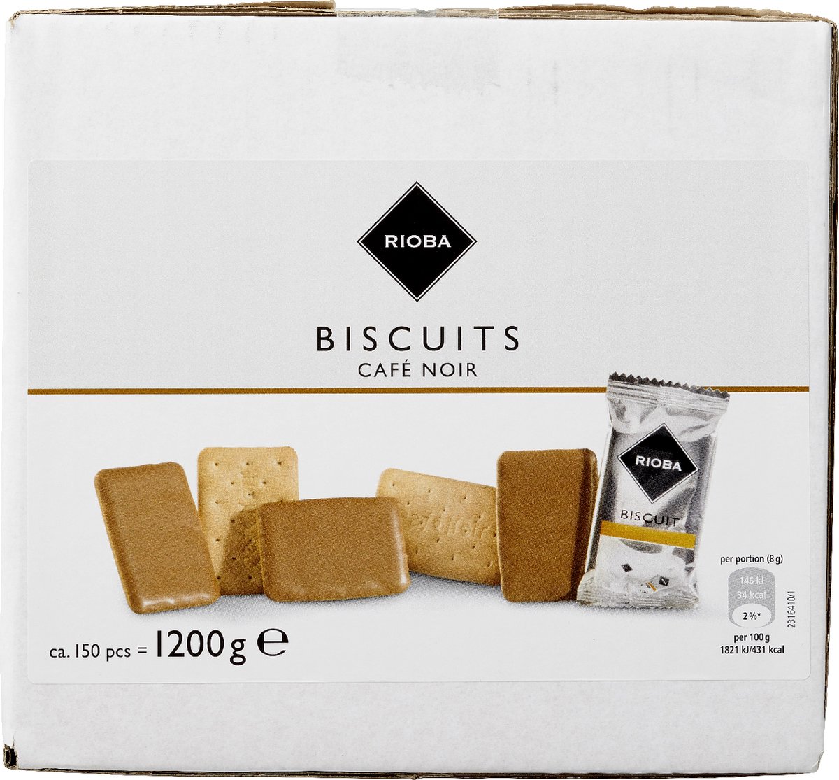 RIOBA Café Noir koekjes 150 stuks 1105 g | bol.com