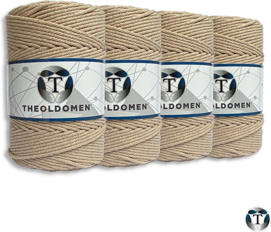 Macramé Koord | Bundelkorting | 800 meter | Earth | 100% Katoen ...