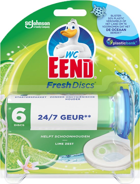 Wc Eend Fresh Discs Houder + Navullingen Pakket | bol.com