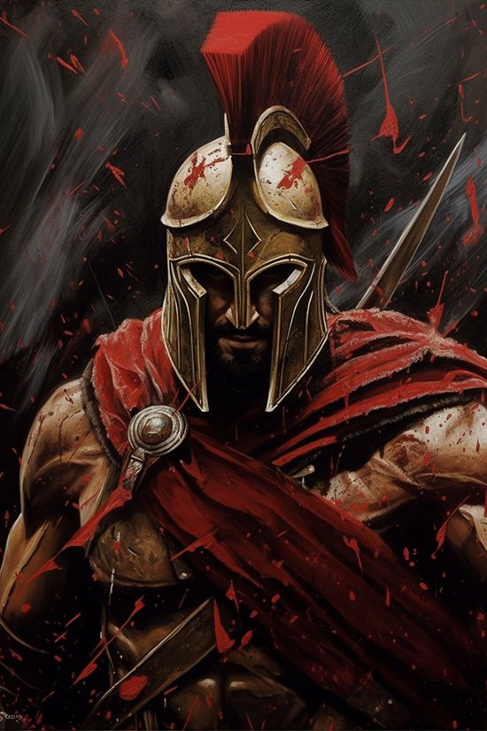 Spartaan Poster | Abstract | Sparta | 50x70cm | S300 | Geschikt om in ...
