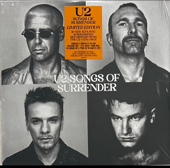 U2 Songs of surrender - limited edition 2LP - translucent orange vinyl ...