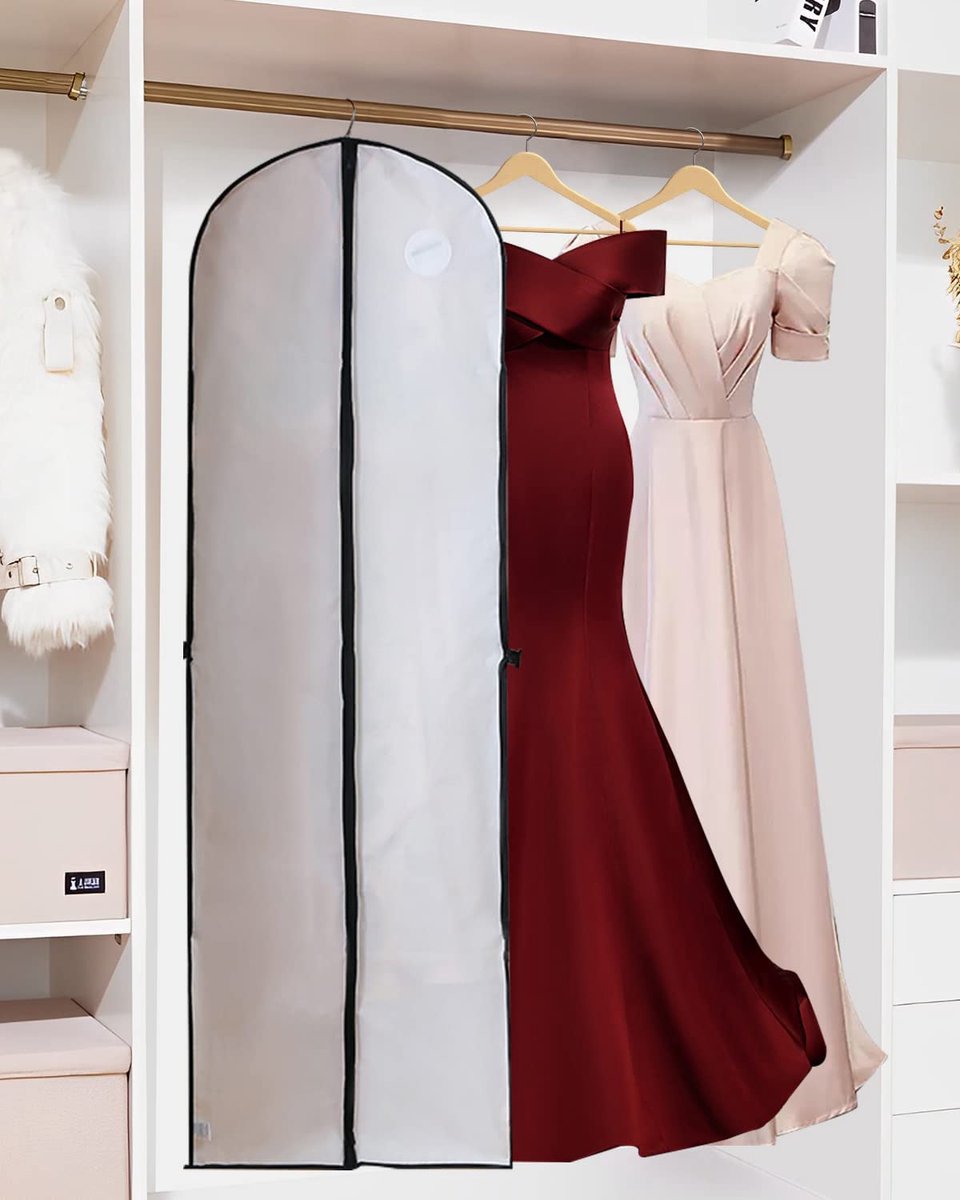 Kledinghangers, 60 x 180 cm kledingzakken, trouwjurk opslag kleding organisator... | bol