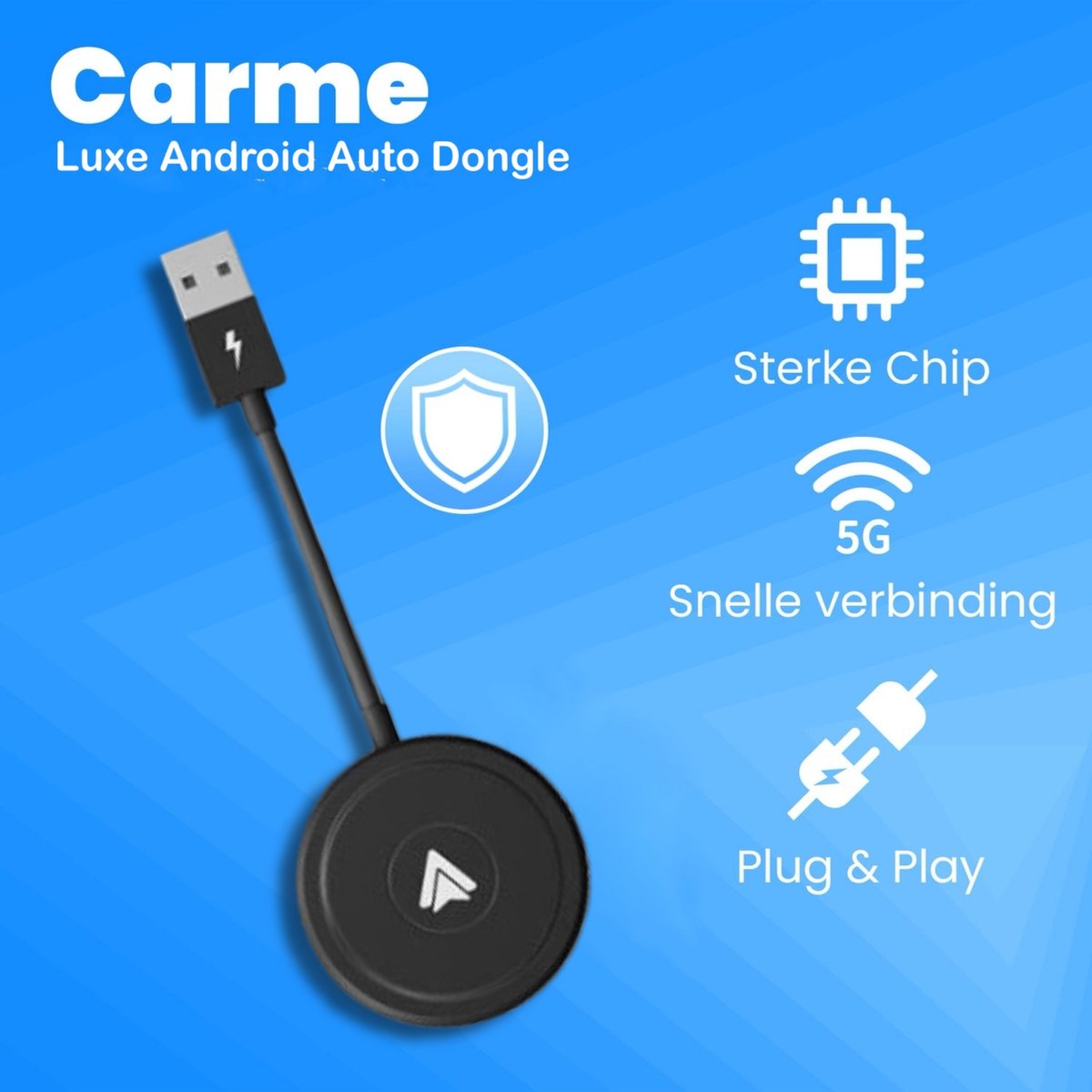 Carme Luxe Android Auto Dongle - 2023 Nieuwste Model - Car Dongle ...