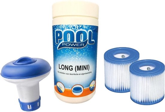 2x Intex S1 PureSpa filter cartridge set met 1kg chloortabletten en chloordrijver pakket | bol