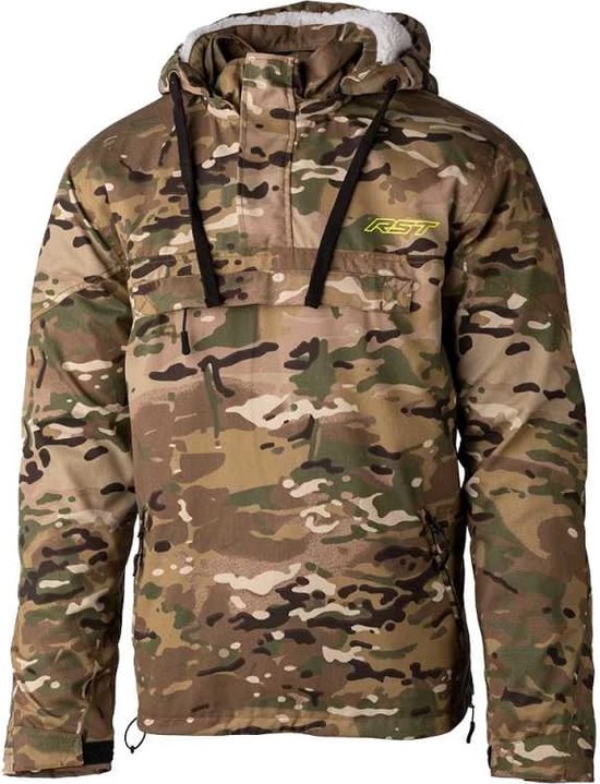 RST Loadout 1 4 Zip Ce Mens Textile Hood Camouflage Brown - Maat 40 ...
