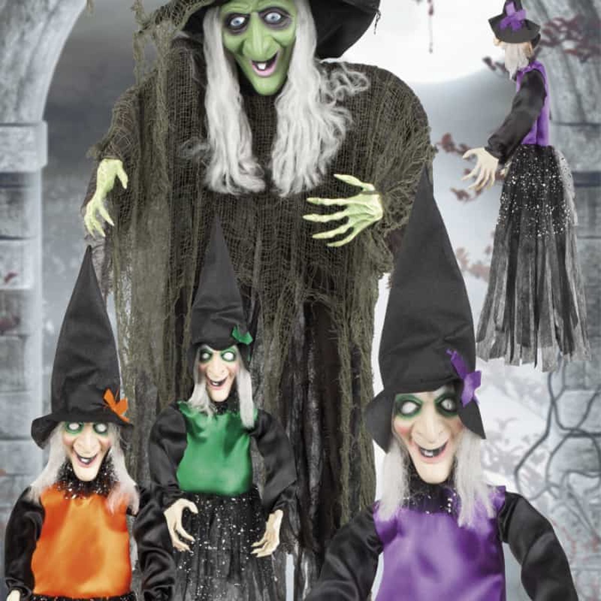 Boland - Decoratie Gemene heks (190 cm) - Horror - Horror | bol