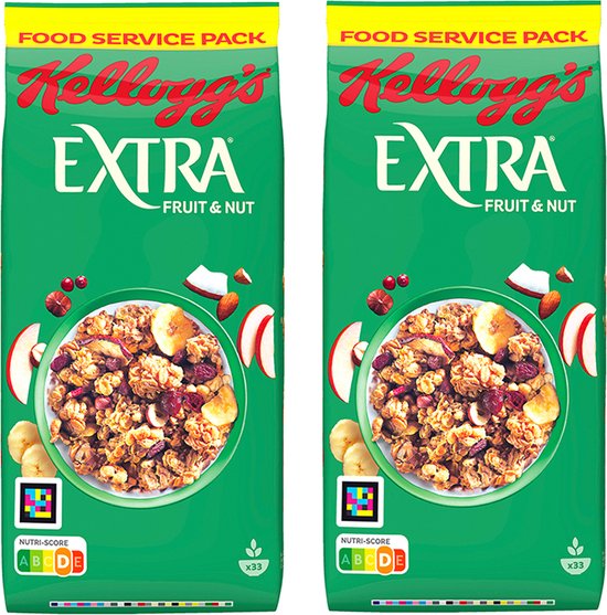 Kelloggs EXTRA Granola met rode vruchten en noten - MAXI VERPAKKING ...