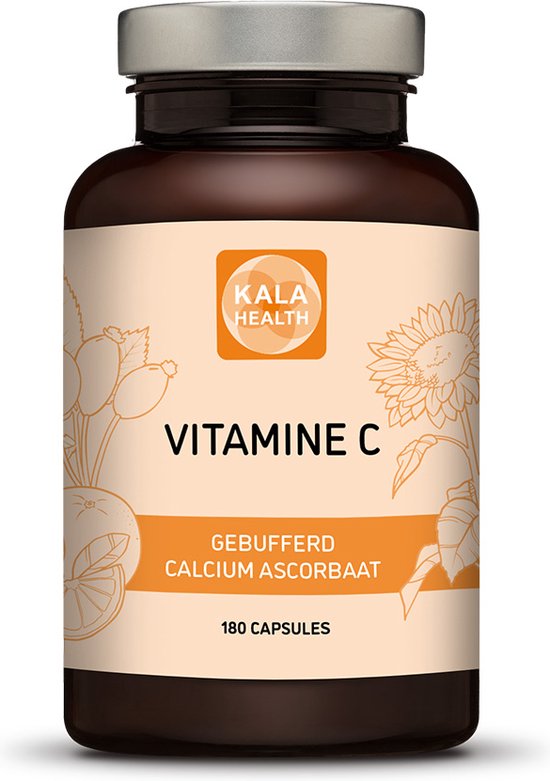 Calcium Ascorbaat 600mg - 180 Capsules - Gebufferde Vitamine C Supplement - goed... | bol