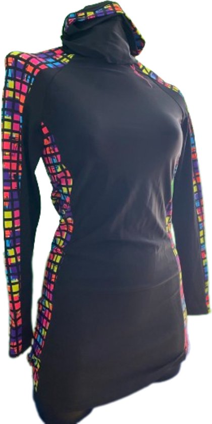 Zoggs Burkini - Zwempak Dames - Burqini badpak - Maat 34 - zwart met ...