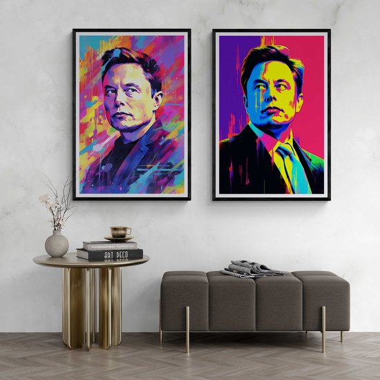 Elon Musk Poster - Musk - Tesla - Elon Pop Art - posters - formaat ...
