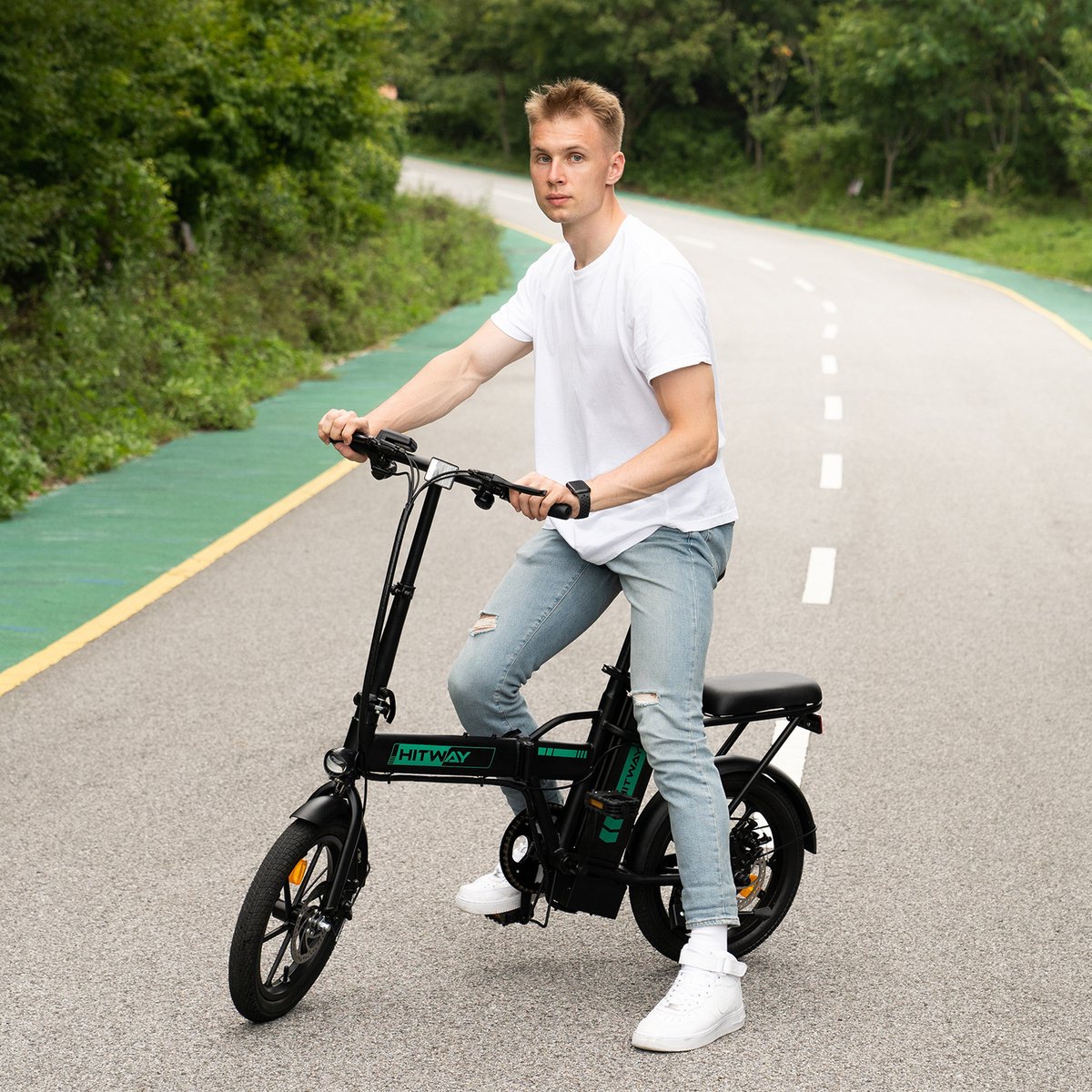 Hitway BK5 Elektrische vouwfiets,E-bike,Elektrische Fiets,250W Motor ...