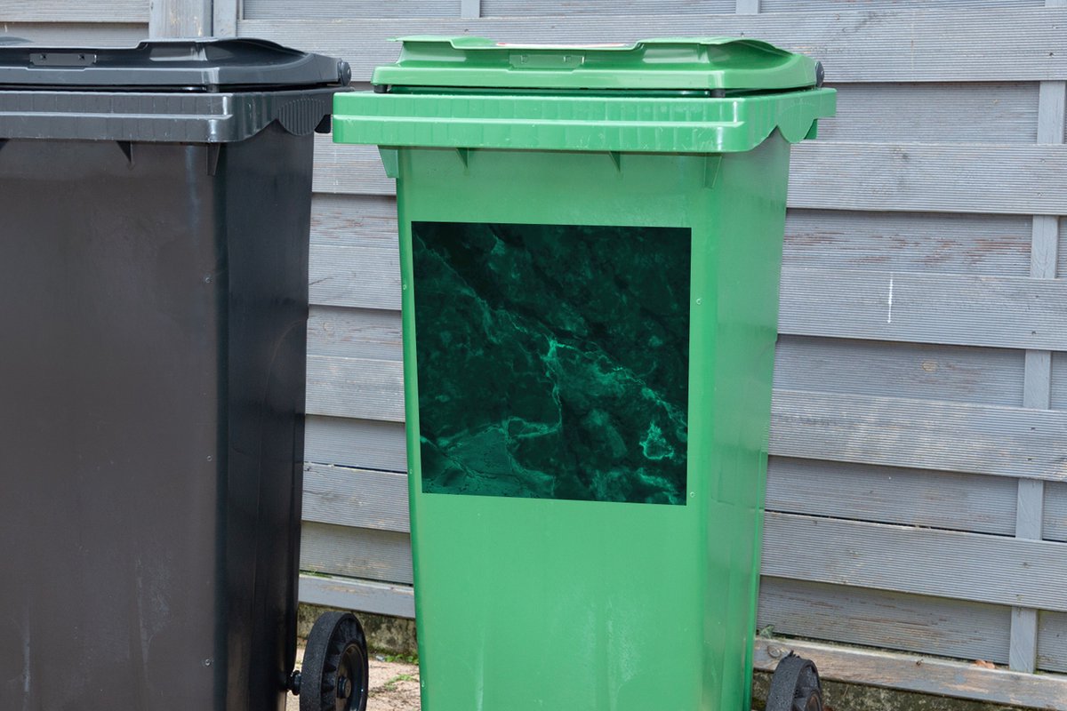 Container sticker Marmer - Kalk - Groen - Structuur - Marmerlook ...