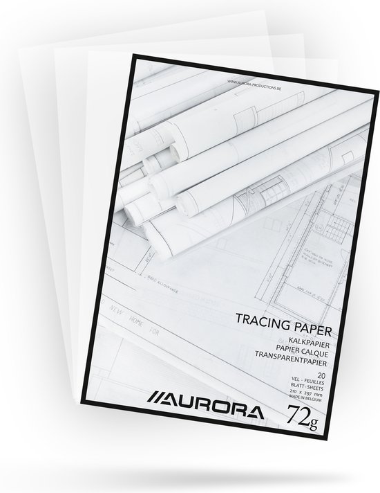 Aurora Overtrekpapier - Kalkpapier - A4 - 72g - 20 vel | bol
