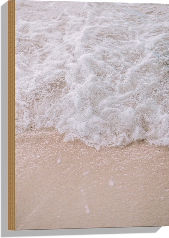 Hout - Water - Zee - Strand - Zand - 40x60 cm - 9 mm dik - Foto op Hout (Met... | bol