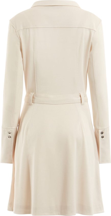 Guess Melania Wrap Up Dress Dames Jurk - Muted Stone - Maat S | bol