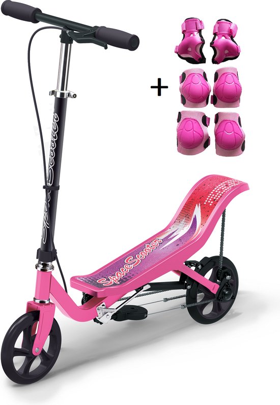 Space Scooter X560S Roze / Zwart met Gratis Beschermset | bol