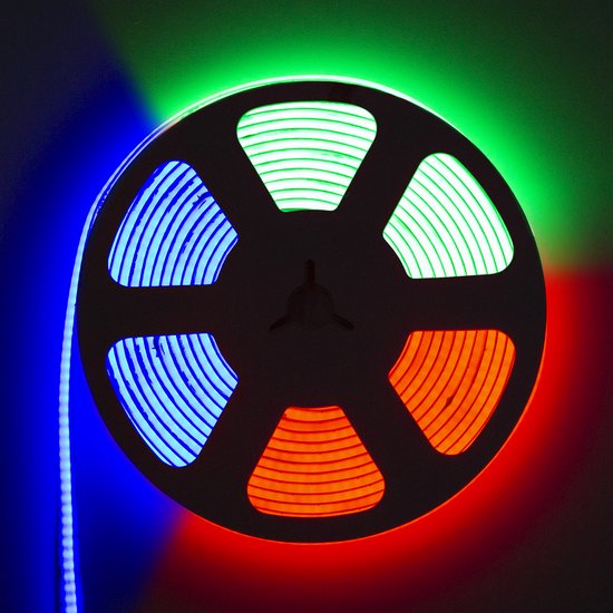LEDStripXL - LED Strip SET - COB RGB - Multikleur - 5 meter - Inclusief ...