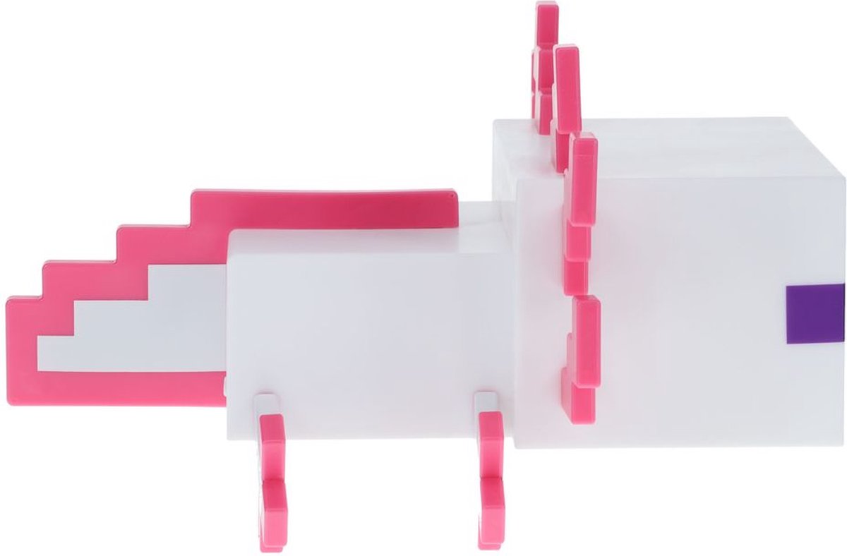 Minecraft - Axolotl Lamp - Verandert in 5 Kleuren - 21cm | bol