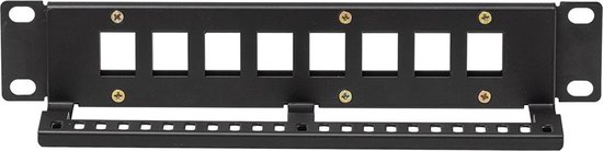 Hirschmann Multimedia 10 inch patchpaneel met 8 Poorten (695020849) | bol