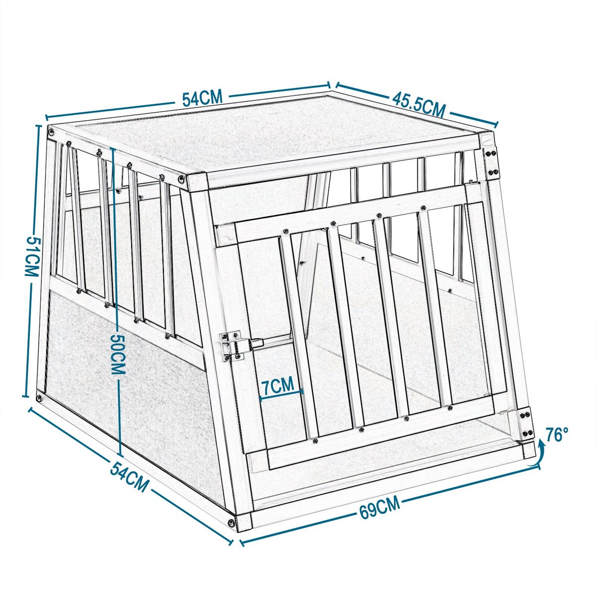 Kamyra® Autobench voor Hond - Benches, Hondenbench, Reisbench ...