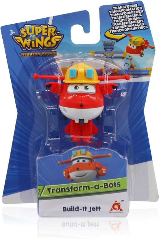Super Wings Transform-a-Bots Build-It Jett | bol