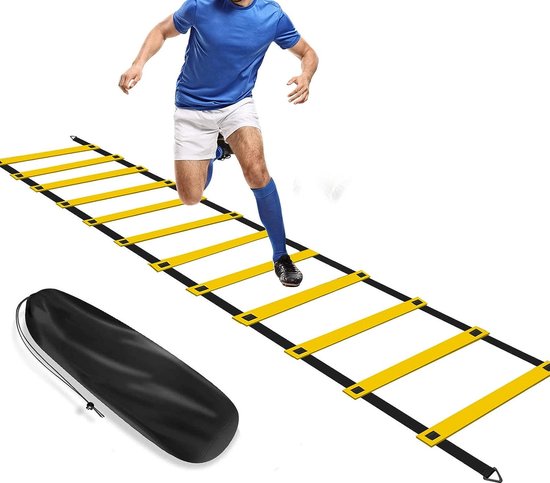 Coördinatieladder, 6m 12 sportladder behendigheidladder, voetbal, sport ...