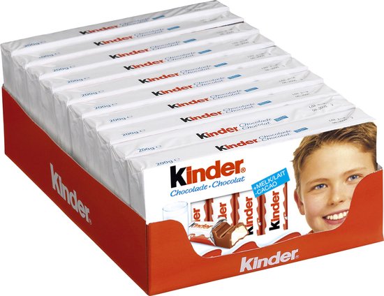 Kinder Chocolade Reep T16 - 10 Stuks | bol