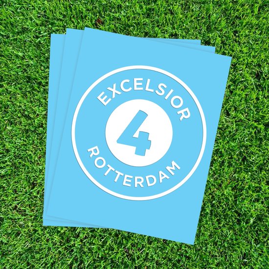 Excelsior Rotterdam Container Stickers XL - Voordeelset 3 stuks ...