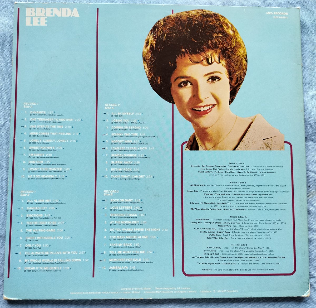 Brenda Lee – 25th Anniversary (1981) 2X LP, Brenda Lee | Muziek | bol.com