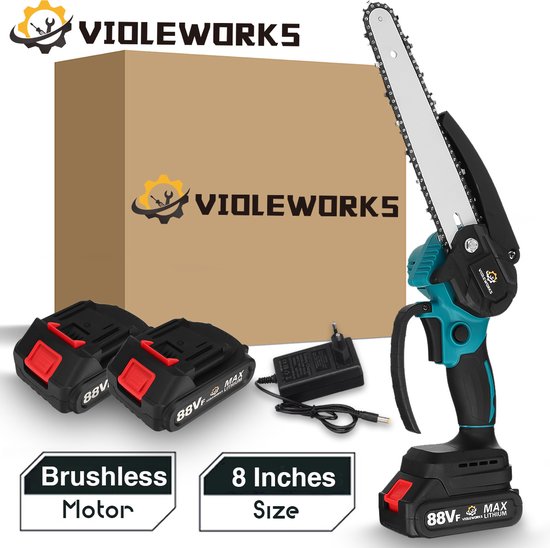 Mini Kettingzaag - Met 2x Accu - Takkenzaag - Snoeizaag - Electrisch ...