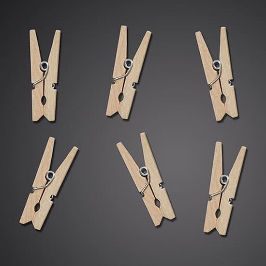 Partydeco - Knijpers blanco (20st) | bol