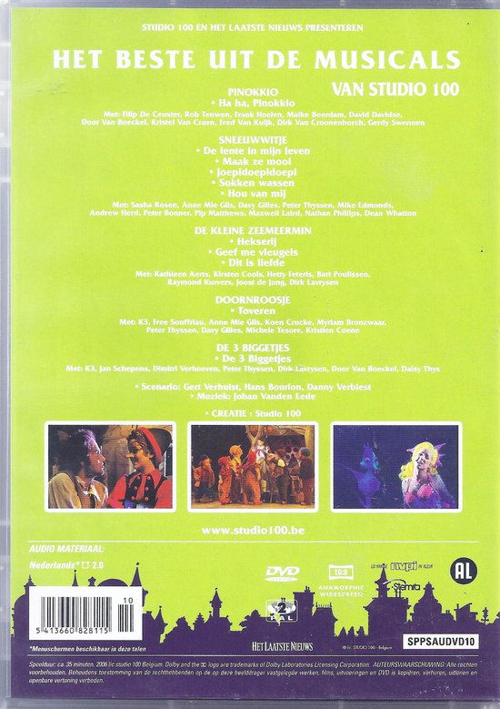 Het Beste Uit de Musicals van Studio 100 Deel 10 - Pinokkio ...