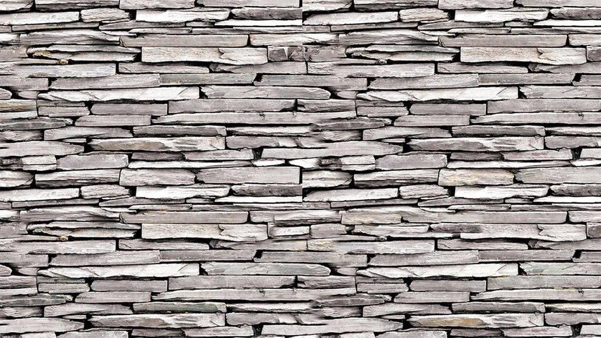 Fotobehang - Vlies Behang - Sierstenen Muur - 208 x 146 cm | bol.com