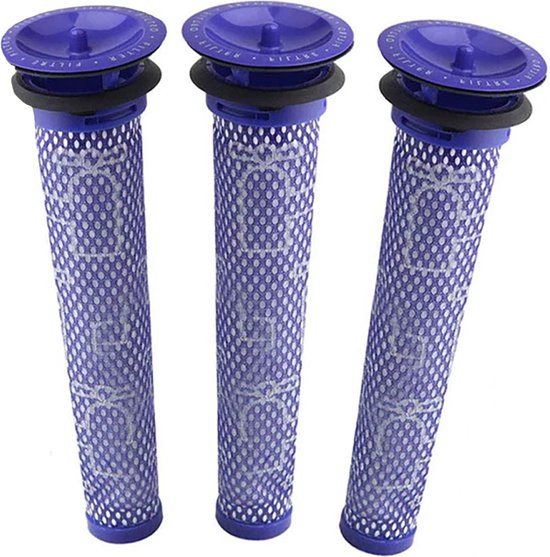 XL set Hepa Filter - 3 stuks - Front filters geschikt voor Dyson V6 V7 V8 DC58 DC59... | bol