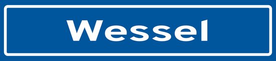 Fotofabriek Straatnaambord Wessel | Straatnaambord met naam | Cadeau Wessel | bol