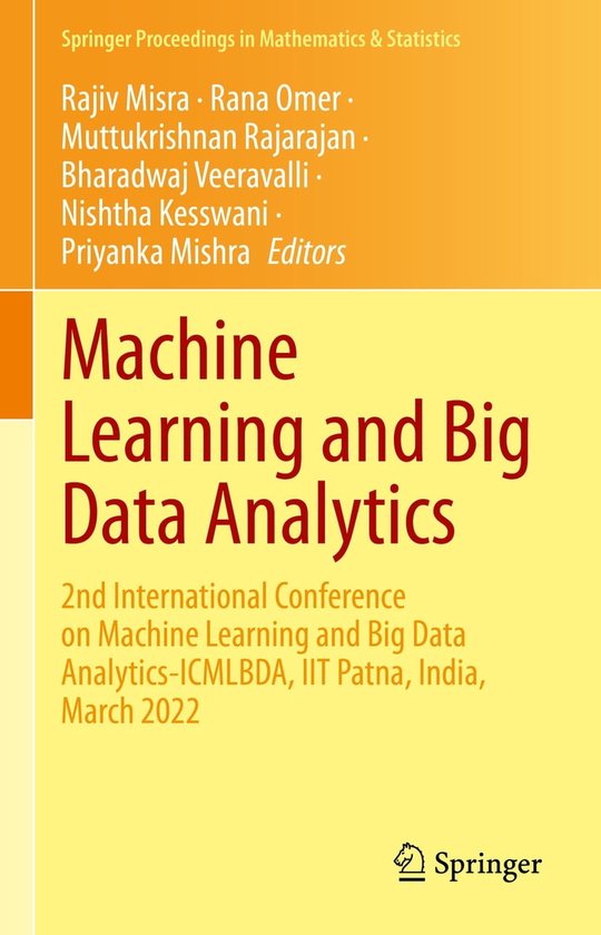 Springer Proceedings In Mathematics And Statistics 401 Machine Learning And Big Data