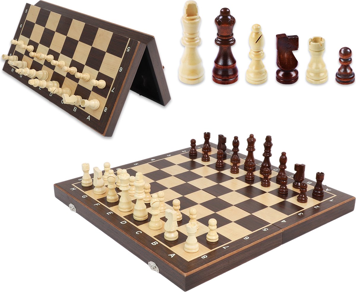 Schaakbord - Schaakset - Schaakspel - Schaken - Chess - Hout - 39 cm ...