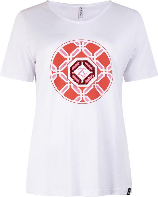 Zoso T-shirt Viola T Shirt With Artwork 232 0016/1240 White/bright Pink ...