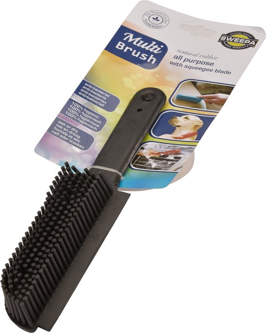 Sweepa Rubberborstel voor Kleding, Stoffering, Huisdieren - Zwart | bol